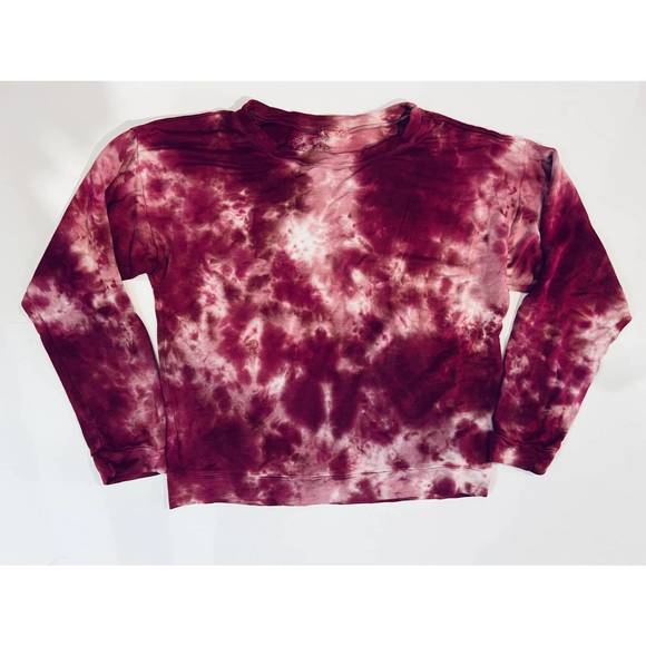 Erge | Shirts & Tops | New Erge Kids Tie Dye Sweatshirt In Burgundy ...